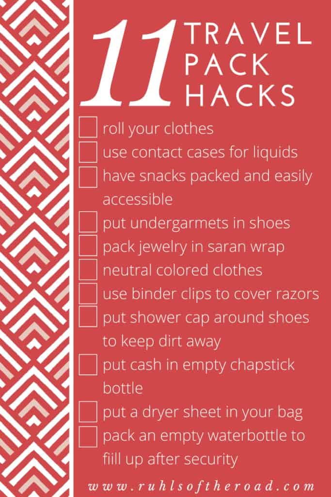 11 Backpacking Travel Hacks - DIY Packing for Ultra Minimalist Travel